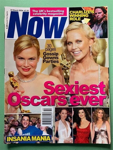 Now 10 March 2004 Charlize Theron Debra Stephenson Alex Best Peter