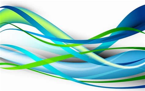 추상 블루 웨이브 벡터 배경 Eps Uidownload