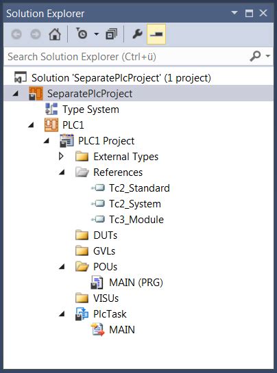 creating a stand alone plc project