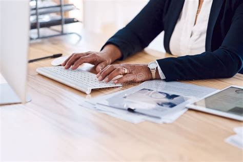 hands business and woman with keyboard typing and reply to email with