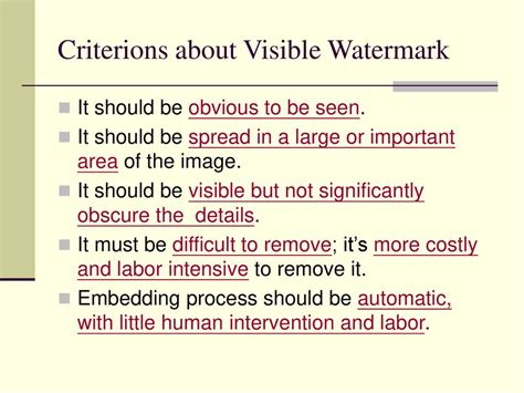 a user attention based visible watermarking scheme ppt download