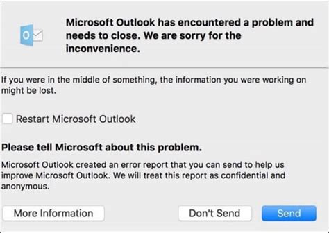 Fix Error Outlook Is Not Working On Mac