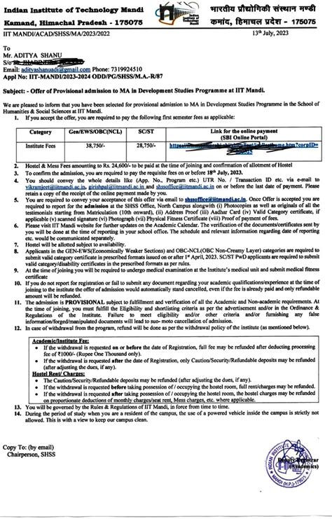 Aditya Shanu On Linkedin I Am Thrilled To Announce That I Have Been Selected For Provisional…