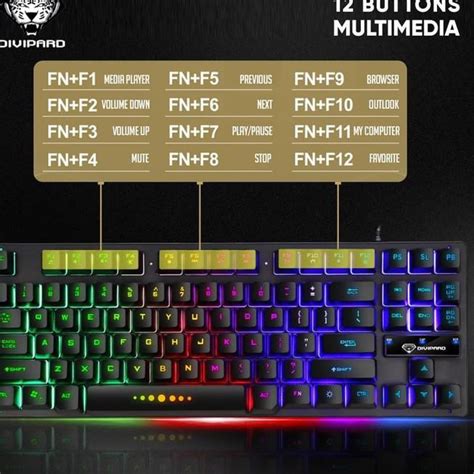 Again Ngehot Divipard Wired Gaming Keyboard Gk 10 Gaming Keyboard