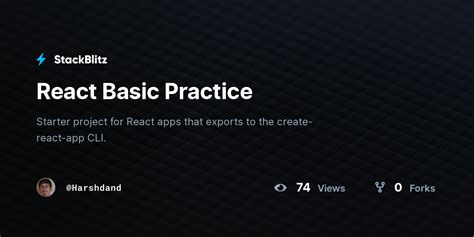 react basic practice stackblitz