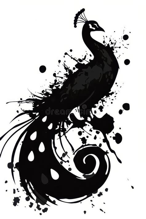 Peacock Icon Silhouette Stock Illustrations 3443 Peacock Icon