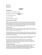 EECS LB Guidelines EECS LB Spring Guidelines Grading Policy Participation Weekly