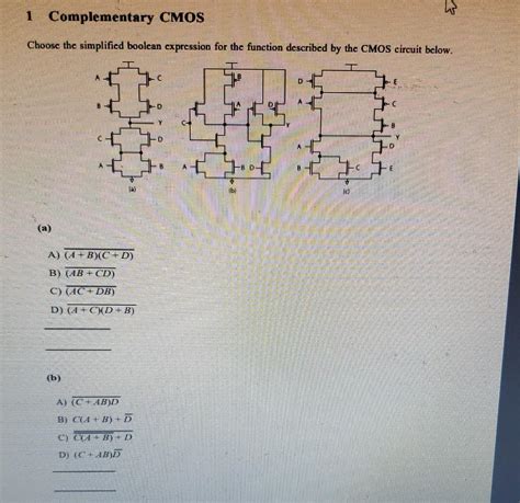 solved choose the simplified boolean expression for the