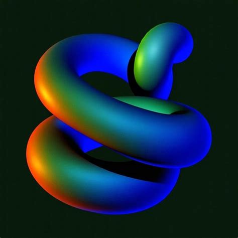 Premium Photo 3d Fluid Gradient Flying Object