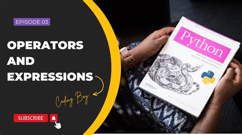 Operators And Expressions Python Tutorial Coding Boy Youtube