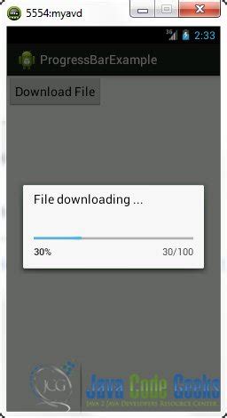 Android Progress Bar Example