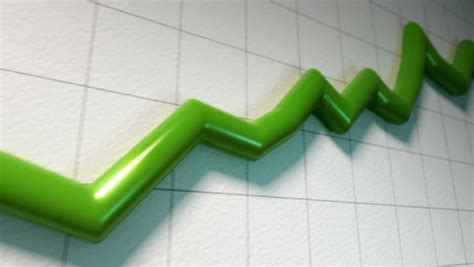 Following Growing Green Line Graph Stock Footage Video Royalty Free Shutterstock
