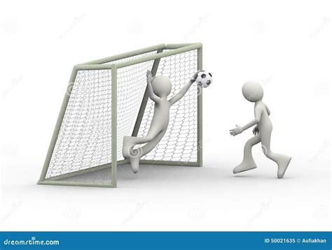 Kicking Soccer Ball In Net