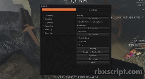 Survive The Night Esp Infinite Jump Fly More Scripts RbxScript