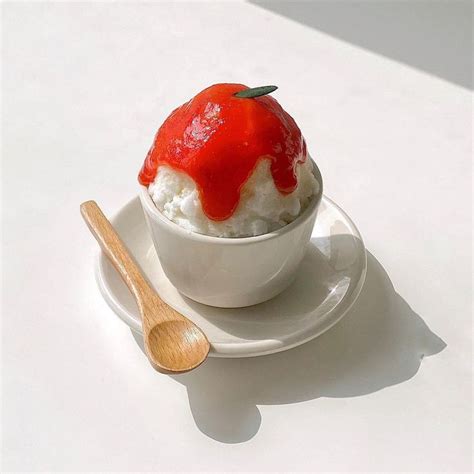 우쭈러버 On Instagram 평일에 만들었던 토마토 빙수🍧 토마토 걀걀해서 토마토잼 만들고 우유얼음도 열심히 걀걀걀 In 2024 Food Ethnic