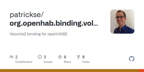 GitHub Patrickse Org Openhab Binding Volumio2 Volumio2 Binding For OpenHAB2