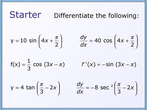 Core 4 Integrating Trigonometric Functions 1 Ppt
