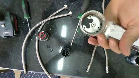 طريقة اصلاح خلاط الحوض ايديال استاند Youtube