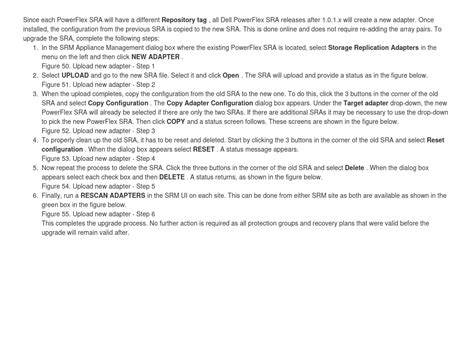 Upgrade Implementing Dell Powerflex Sra With Vmware Live Site Recovery Dell Technologies