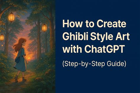how to create ghibli style art with chatgpt step by step guide
