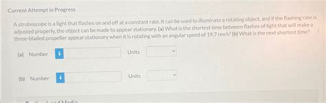 solved current attempt in progressa stroboscope is a light