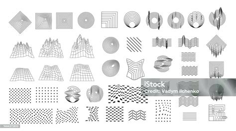 벡터 그림입니다 포스터 책 표지 프레임 기프트 카드를 위한 선형 평면 디자인 요소 블랙 심플한 미니멀리스트 모양 라인 아트 물결