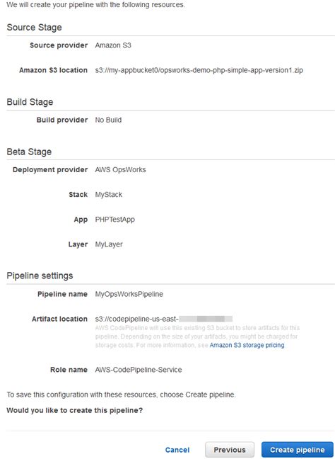 Step 4 Create A Pipeline In Codepipeline Aws Opsworks