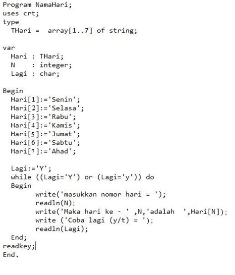 Darnilawati Diary Contoh Program Penjumlahan Dalam Pascal