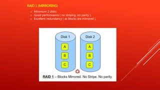 Raid Levels PPTX Databases Computer Software And Applications