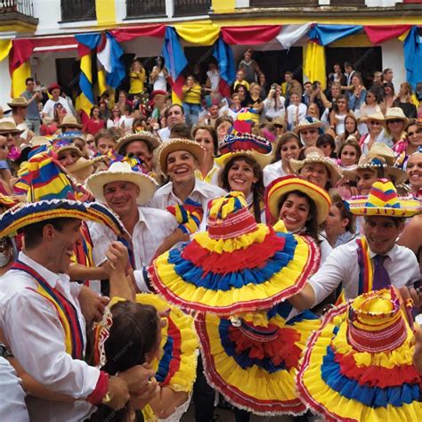 Premium Photo Vibrant Colombian Culture A Feast Of Colors And Traditions