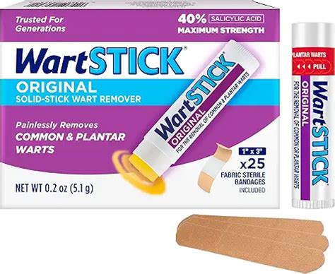 Wartstick Maximum Strength Salicylic Acid Solid Stick Common And