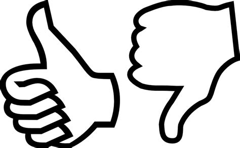 Thumbs Down Clip Art Black And White 241 Thumbs Up Black Background