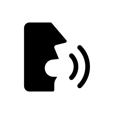 Speech Recognition Black Glyph Ui Icon Speech To Text Voice Control