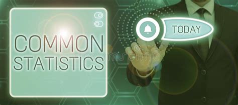 Hand Writing Sign Common Statistics Internet Concept Deals With Collection Analysis Etc Of