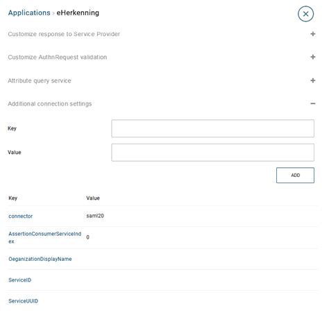 Support Key Value Pair Settings For Saml2 Protocol And Authentication