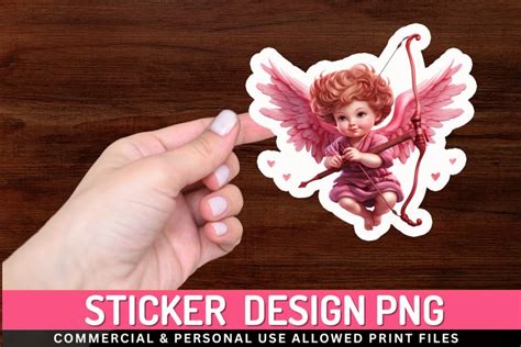 Baby Cupid Arrow Stickers Png