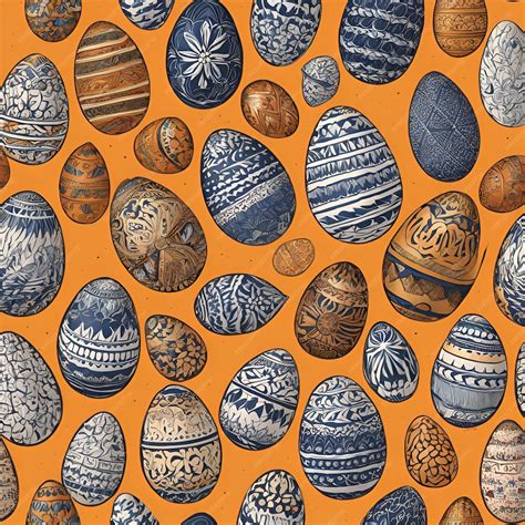 Premium Photo Intricate Patterns Inspired By Easter Egg Designs From