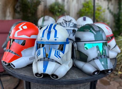 Resin Cast Clone Trooper Helmet Custom Painted Clone Trooper Helmet
