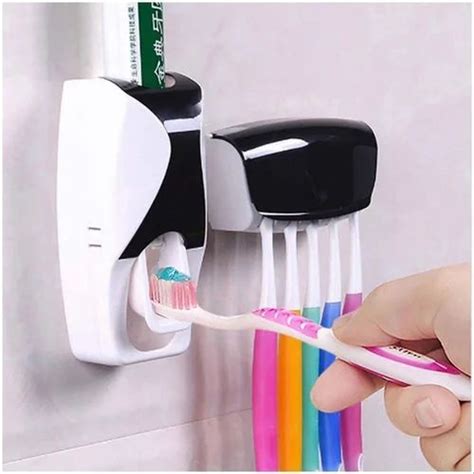 White Plastic Automatic Toothpaste Squeezing Device For Bathroom At Rs