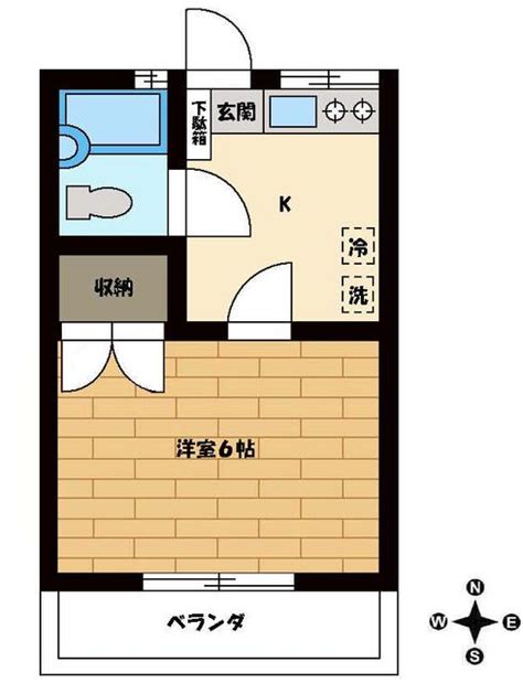 【ハトマークサイト岐阜】東京都三鷹市新川6丁目の 1k アパート