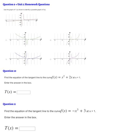 Solved Question Unit Homework Questions Use The Graph Chegg Com