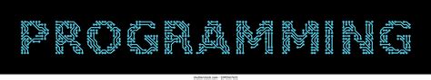 Programming Sign Circuit Board Style Stock Vector Royalty Free Shutterstock