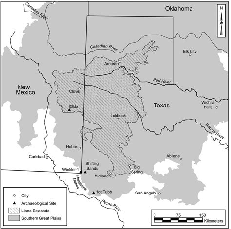 Physiographic Map Showing The Llano Estacado In Relation To