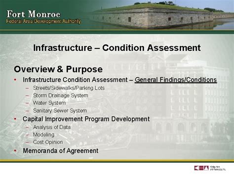 Infrastructure Condition Assessment Overview Purpose Infrastructure