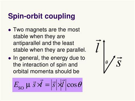 Ppt Lecture 22 Spin Orbit Coupling Powerpoint Presentation Id2245815