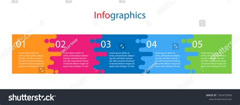 Infographic Templates Design Colorful Flow Stock Vector Royalty Free Shutterstock