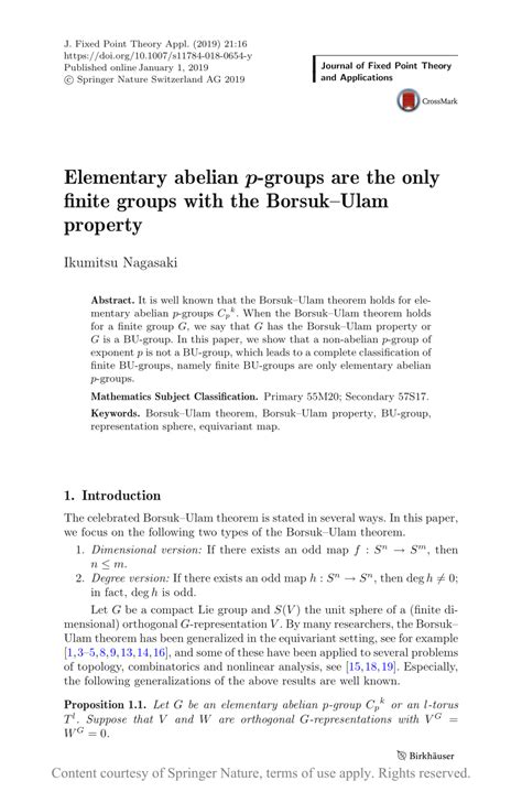 elementary abelian p groups are the only finite groups with the borsuk