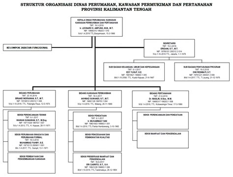 Struktur Organisasi DINAS PERUMAHAN KAWASAN PERMUKIMAN DAN PERTANAHAN