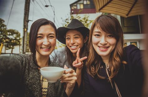 Premium Photo Group Of Japanese Women Spending Time In Tokyo