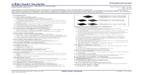 Pdf Rx65n Group Rx651 Group Datasheet Renesas … Rx65n Group Rx651 Group Renesas Mcus
